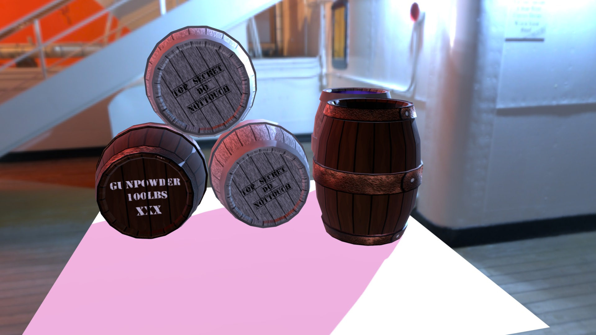 Open and Closed Barrels - 3D model by George (@FwGeorgeB) [2aa9c7f ...