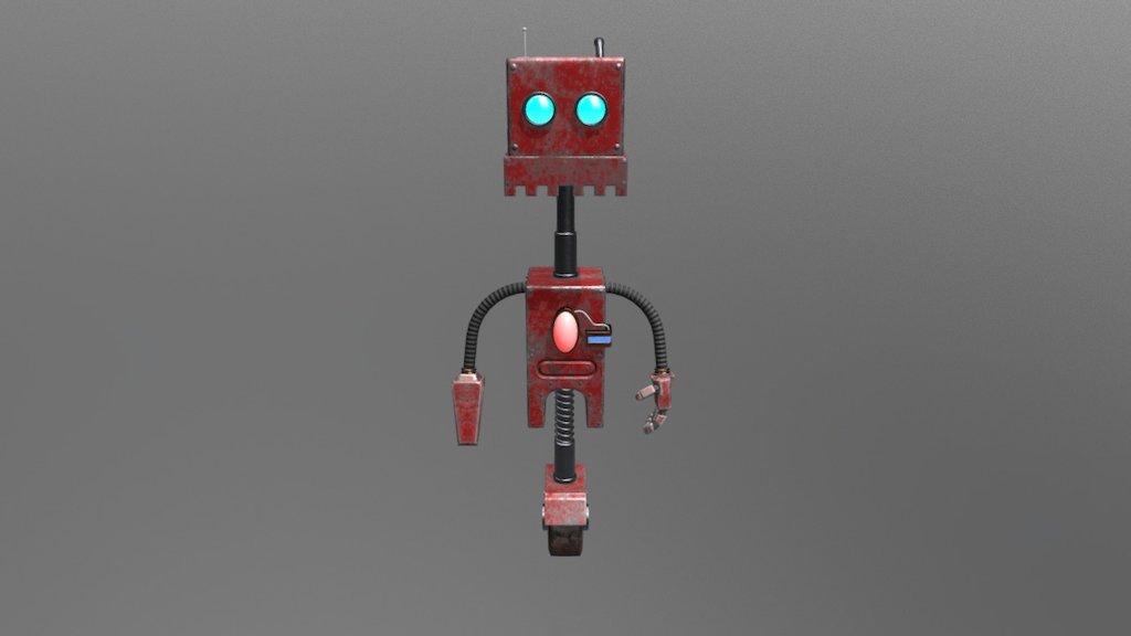 Textured Robot - 3D model by zfraser [2aab710] - Sketchfab