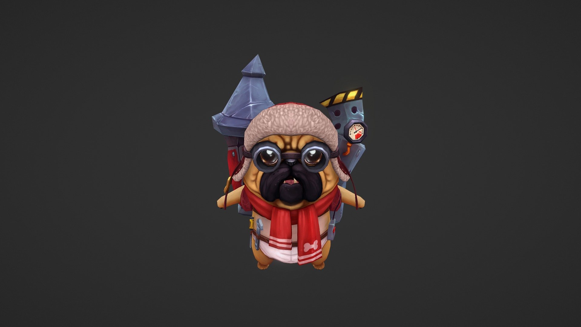 Pug Rocket Dog - Buy Royalty Free 3D model by Lance (@lancewilkinson ...