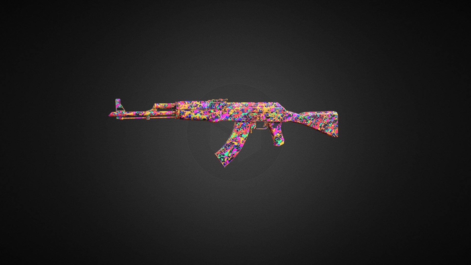 AK-47 | Madness of colors - 3D model by Dante$ (@real_dantes) [2aae231 ...
