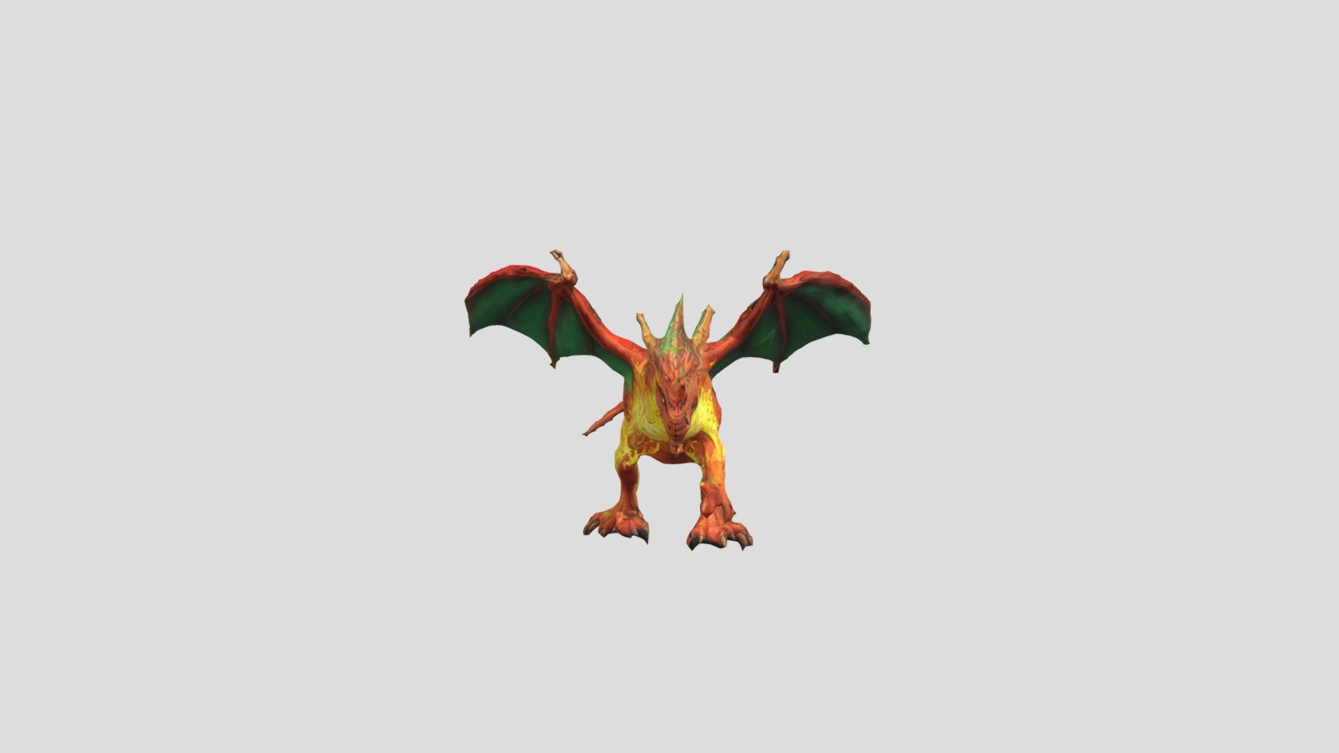 Fire dragon - 3D model by gamerounder33 [2aae963] - Sketchfab