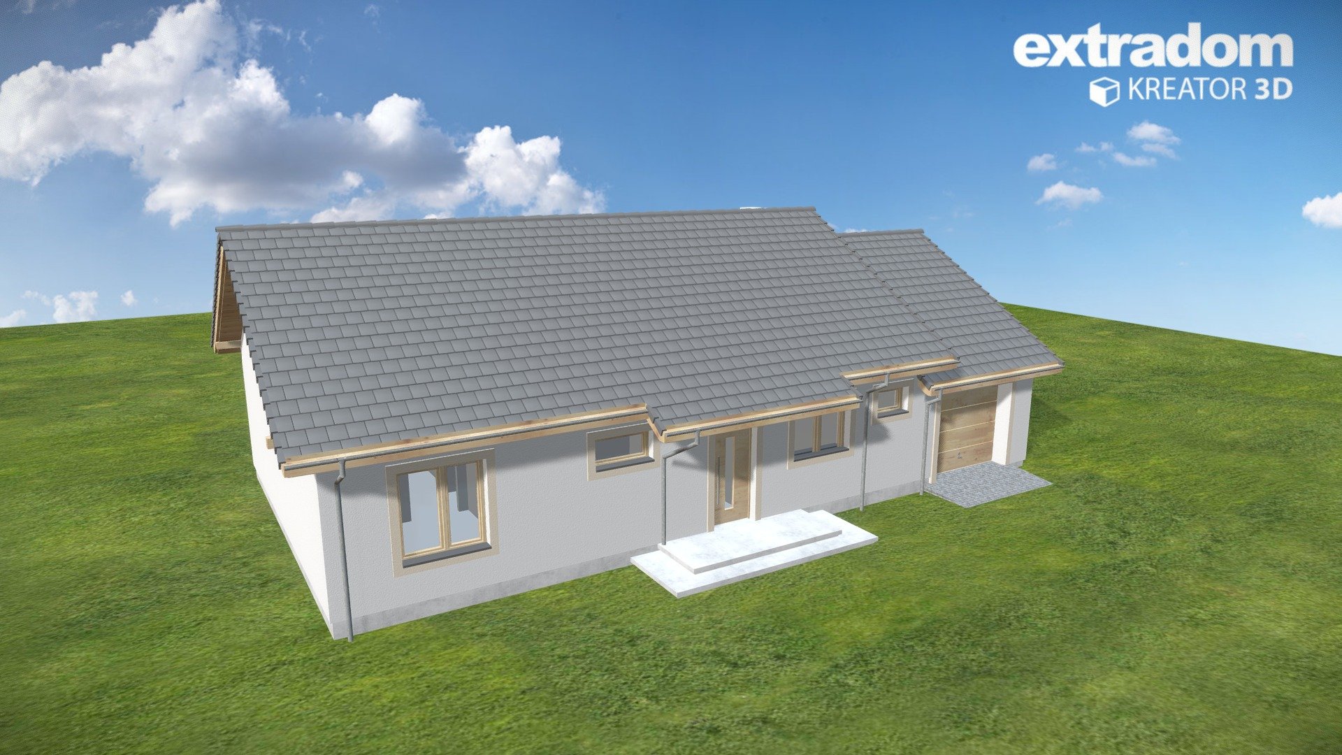 Projekt domu Nina 2 nova C (WRD2032) - 3D model by extradom.pl ...