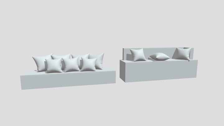 Cushion 3D models - Sketchfab