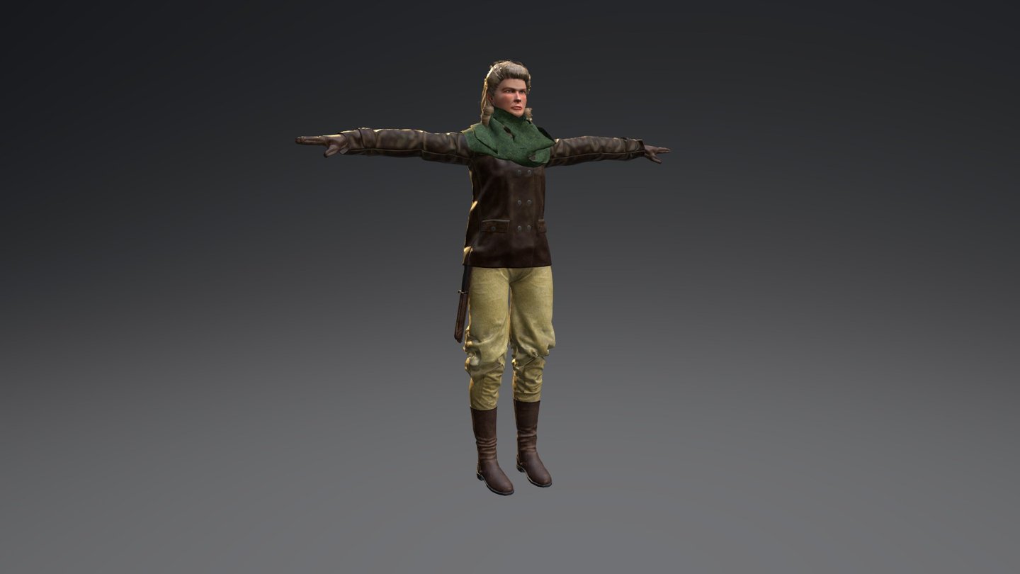 Russian WW2 Tanker Woman - 3D model by sterlingquinn [2ab2675] - Sketchfab