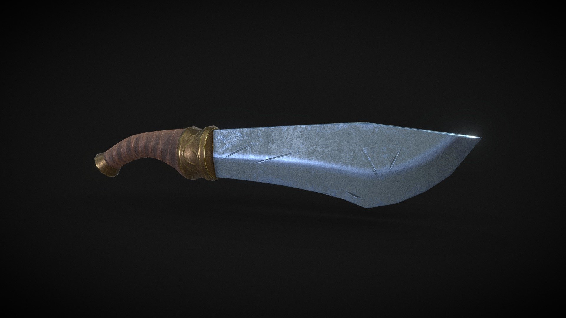 Old stylized knife - 3D model by dbasfi92 [2ab38c3] - Sketchfab