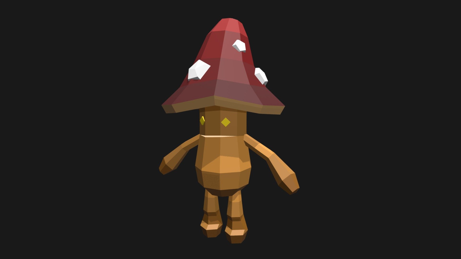 Mushroom Man - Download Free 3D model by proxy_doug [2ab431c] - Sketchfab