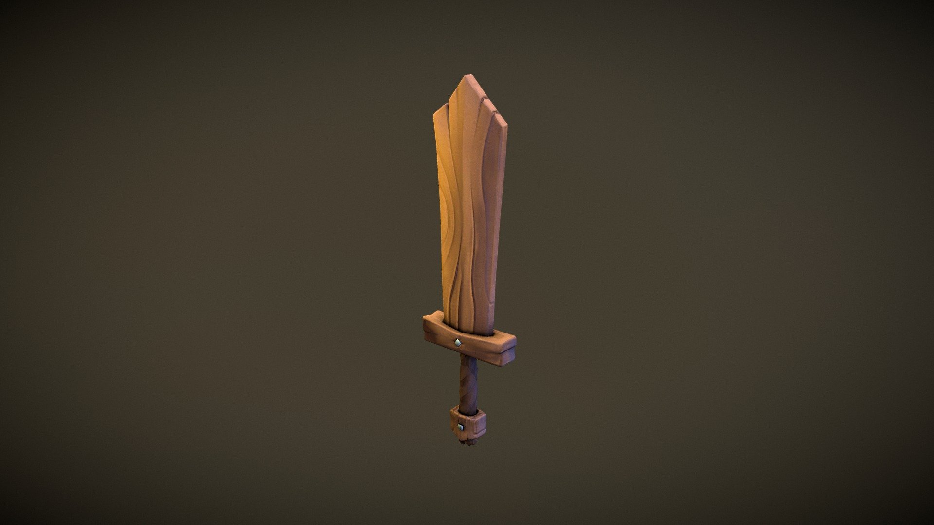 Wood Sword - 3D model by Felipe Carvalho (@hachura) [2ab48a4] - Sketchfab