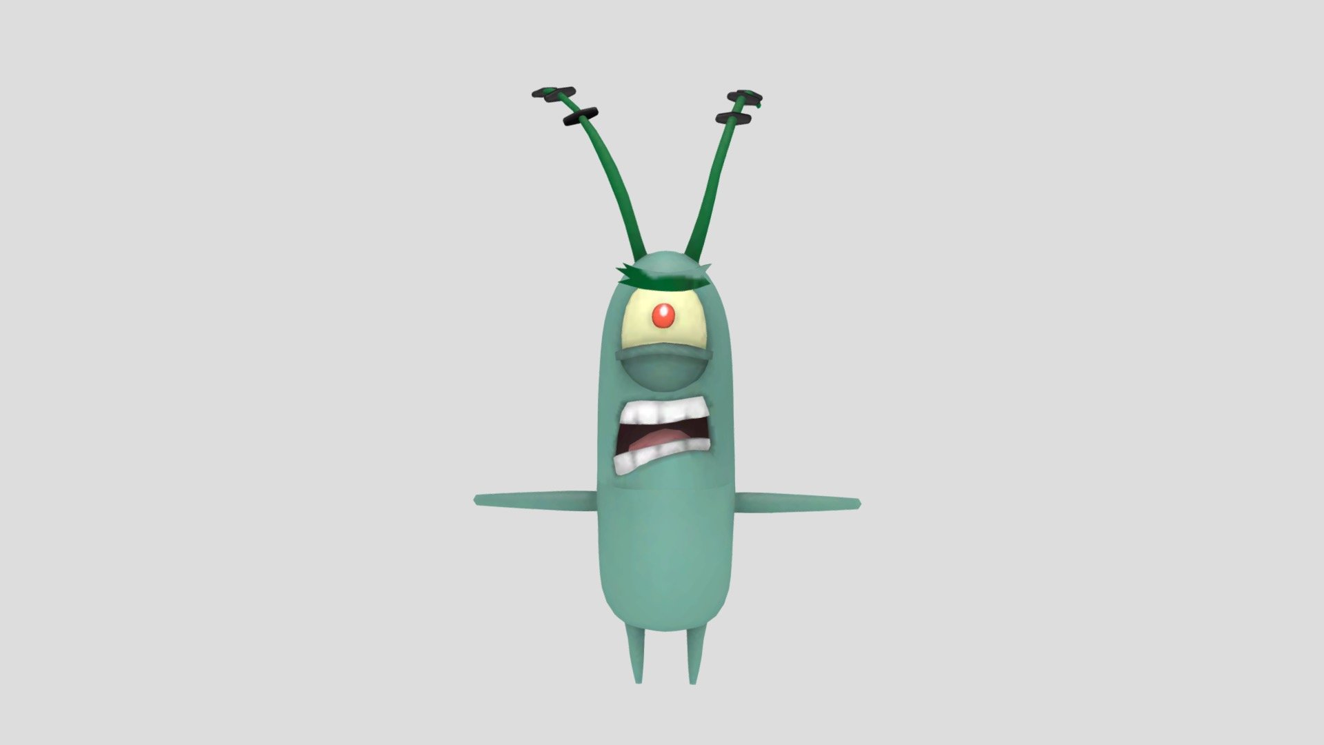 NASB2 - Plankton Angry 02 - Download Free 3D model by SMF Features ...