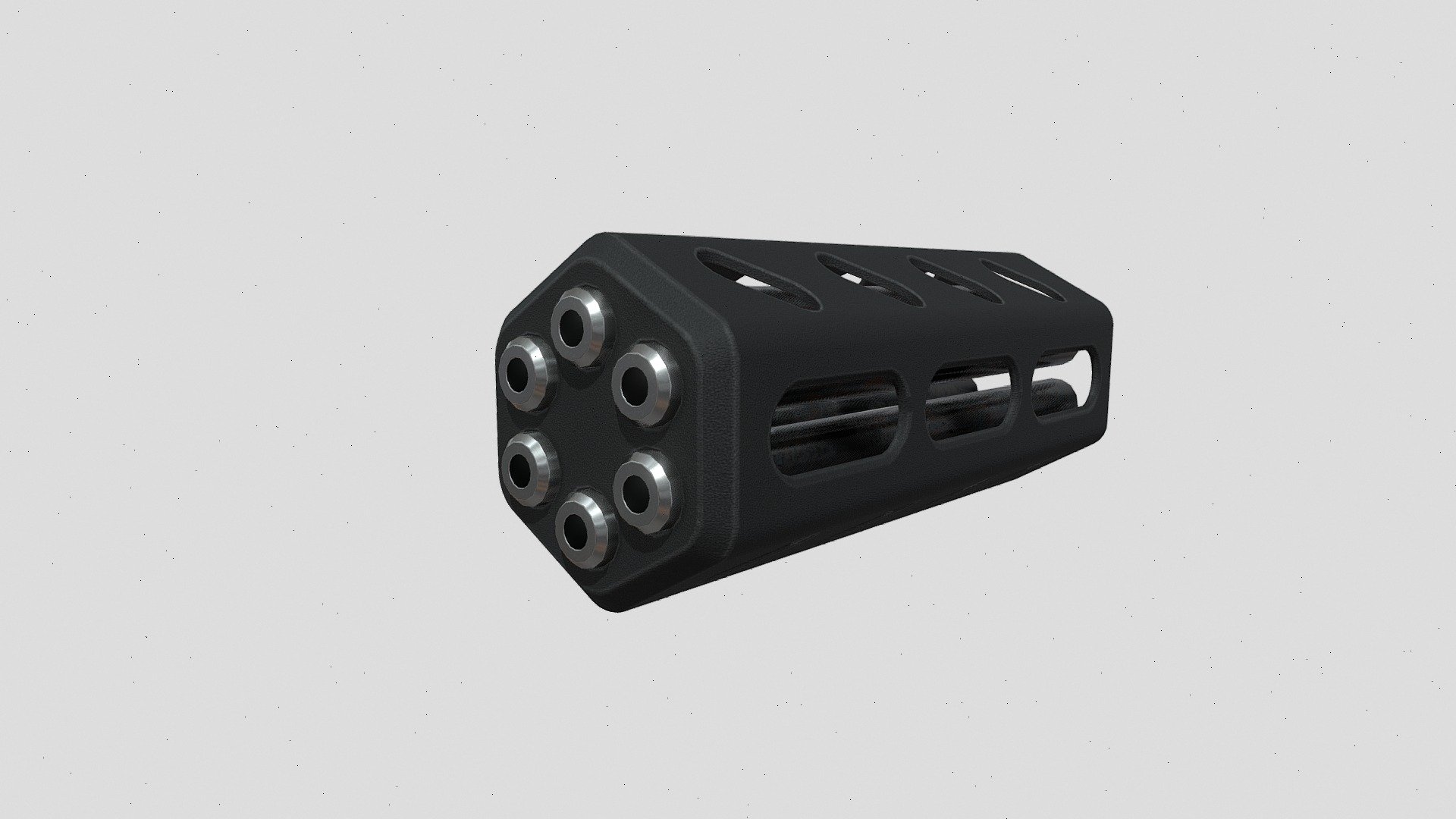 Black Polymer MiniGun - 3D model by l1xv [2ab5a15] - Sketchfab