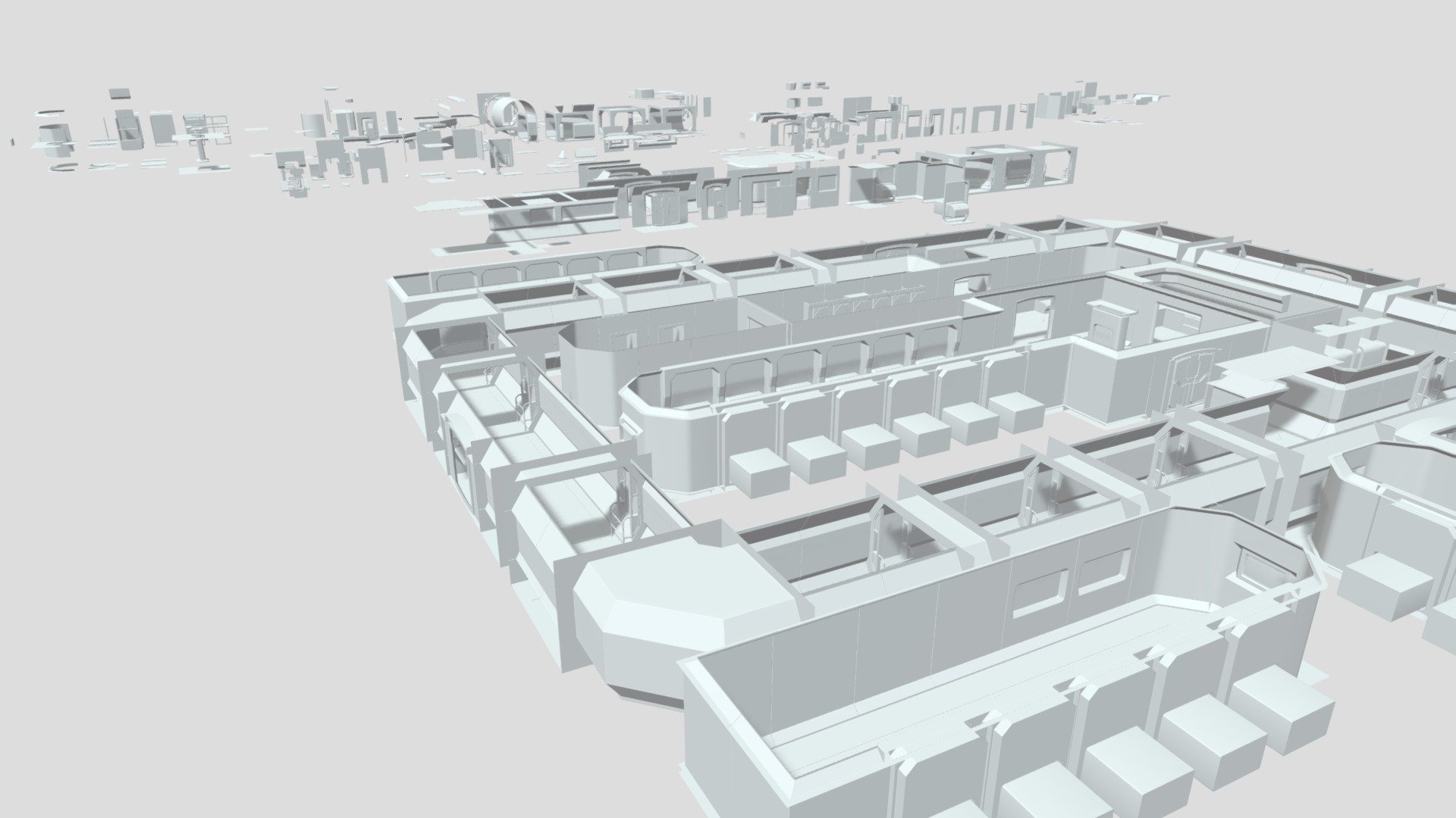 Space Ship Level Construction Kit - 3D model by Argus (@frakas ...