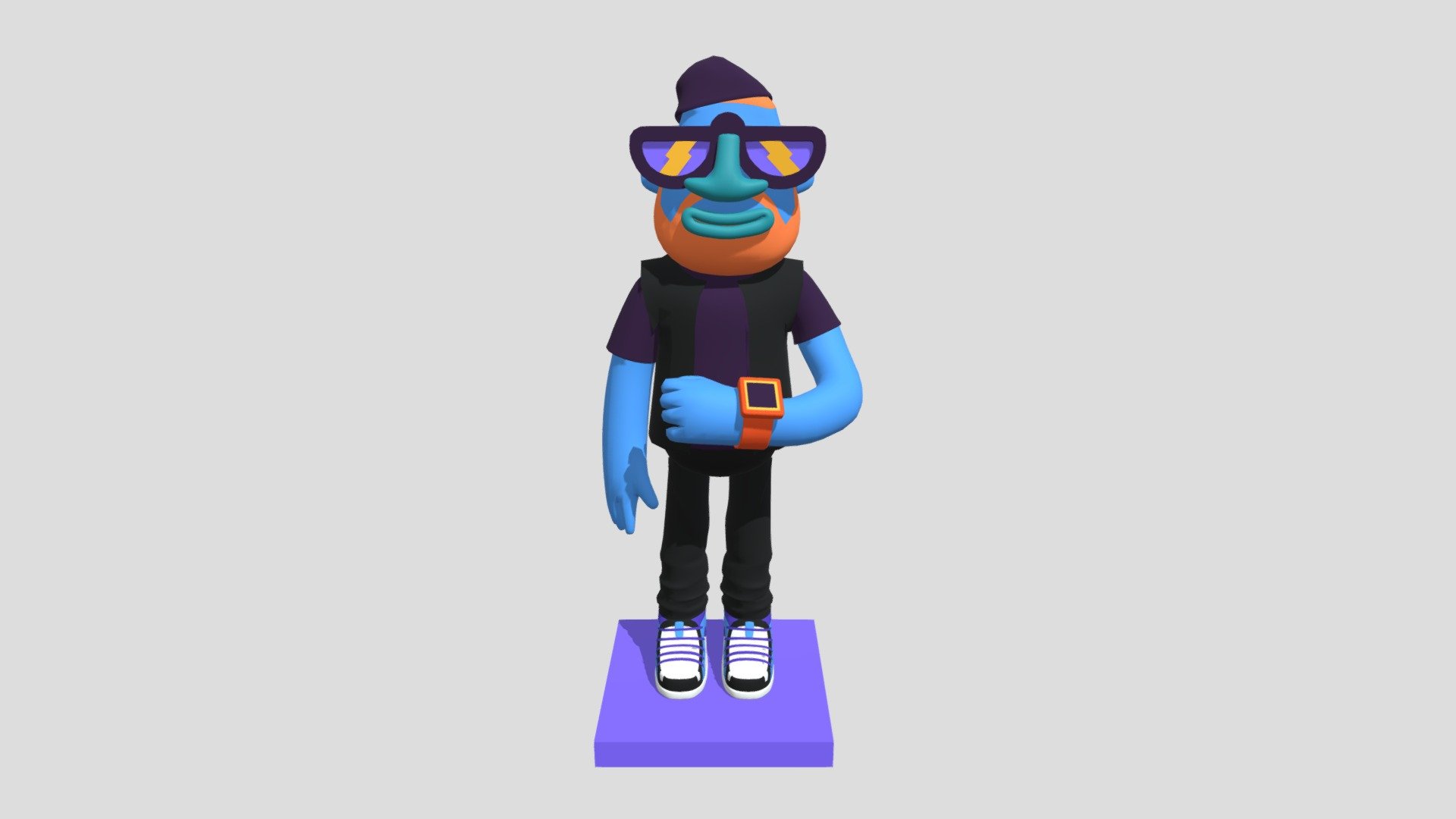 El P Plush Statue from "Art the Jewels" - 3D model by Nathan E. Green ...