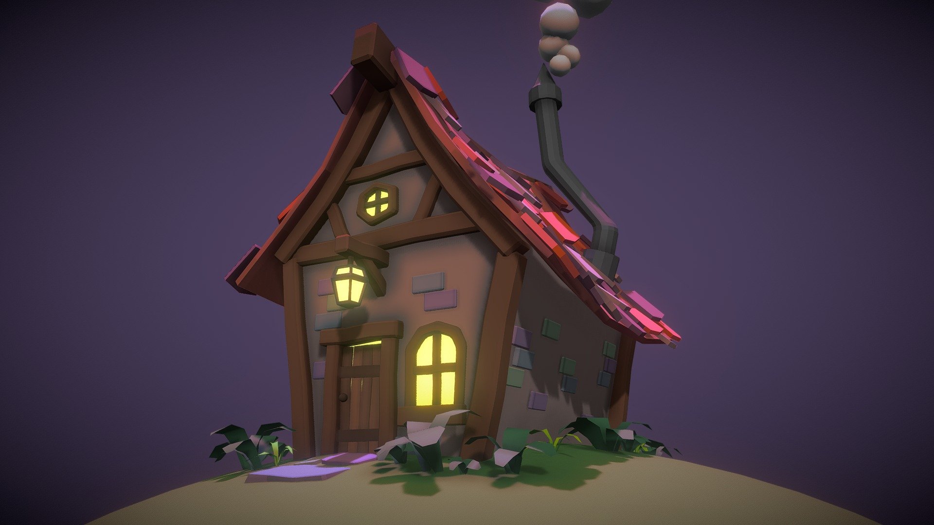 cottage - 3D model by freya.vries [2ab77a1] - Sketchfab