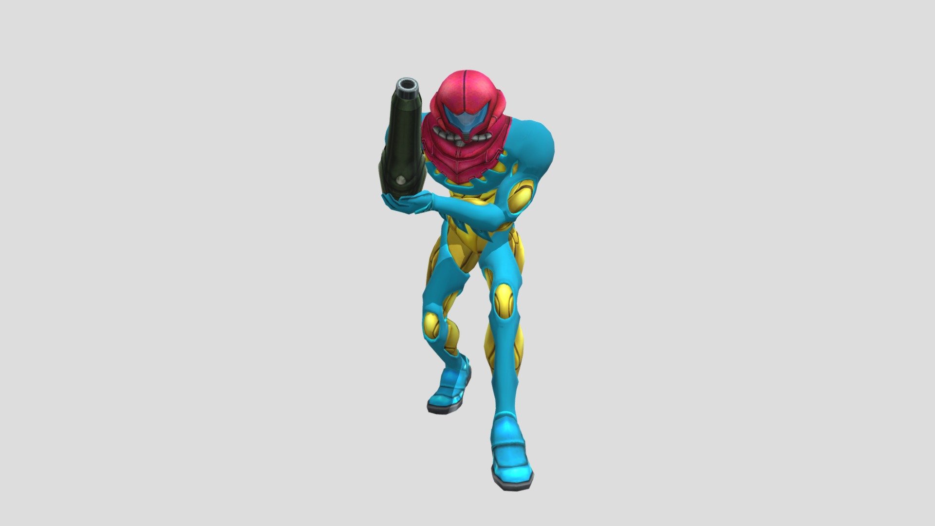 Wii - Super Smash Bros Brawl - Samus Fusion Suit - 3D model by spencer ...