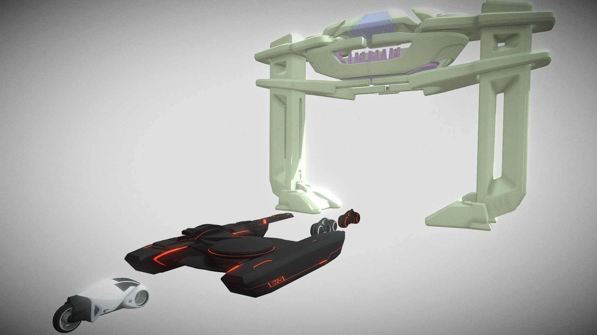 Tron Vehicles - Download Free 3D model by SpringSociety ...