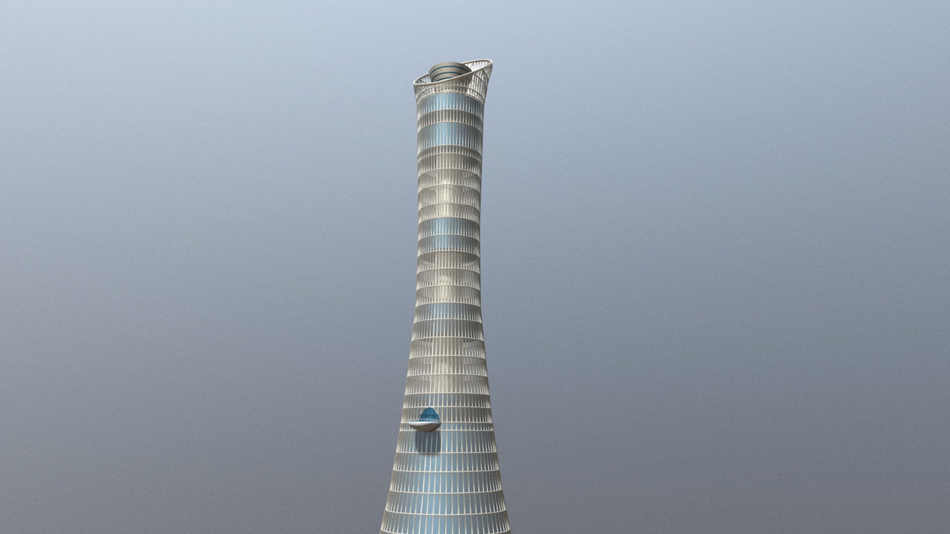 Aspire Tower Skyscraper - 3D model by cuankiproduction [2ab8afd ...