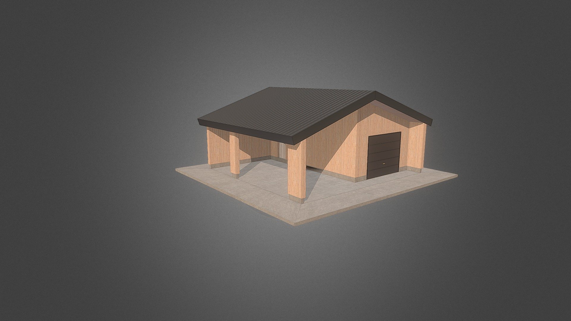 Garage 3D View - 3D model by for Antti Hannula (@forAnttiHannula ...