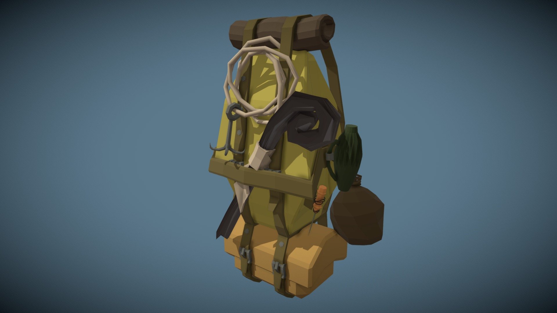 Low-Poly Backpack - 3D model by ACE7827 [2aba0d0] - Sketchfab