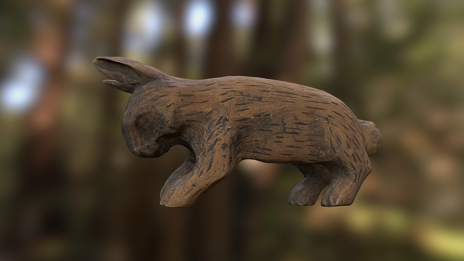 Wooden Rabbit - 3D model by valeriacarrillo [2abba30] - Sketchfab