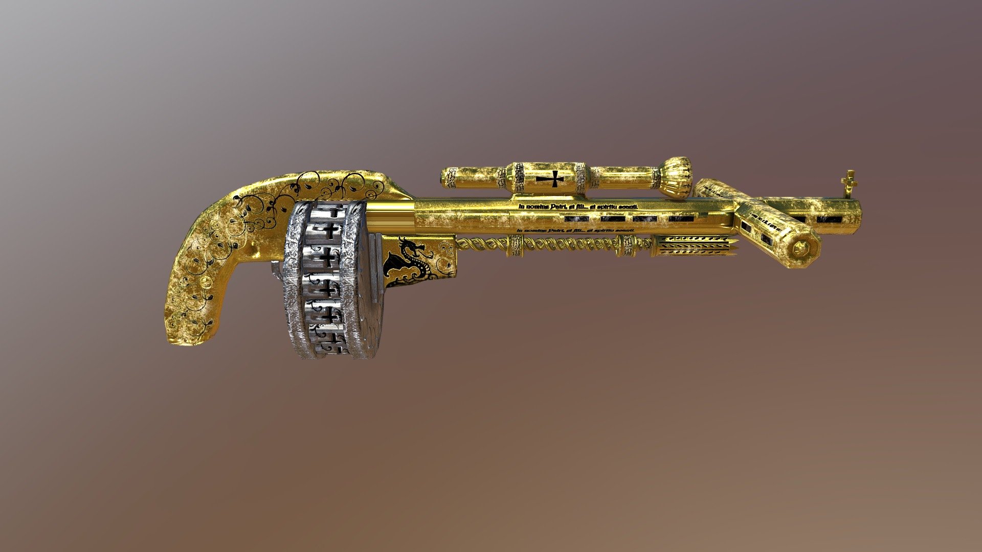 Holy Shotgun - 3D model by Steven.Estrada [2abf61d] - Sketchfab