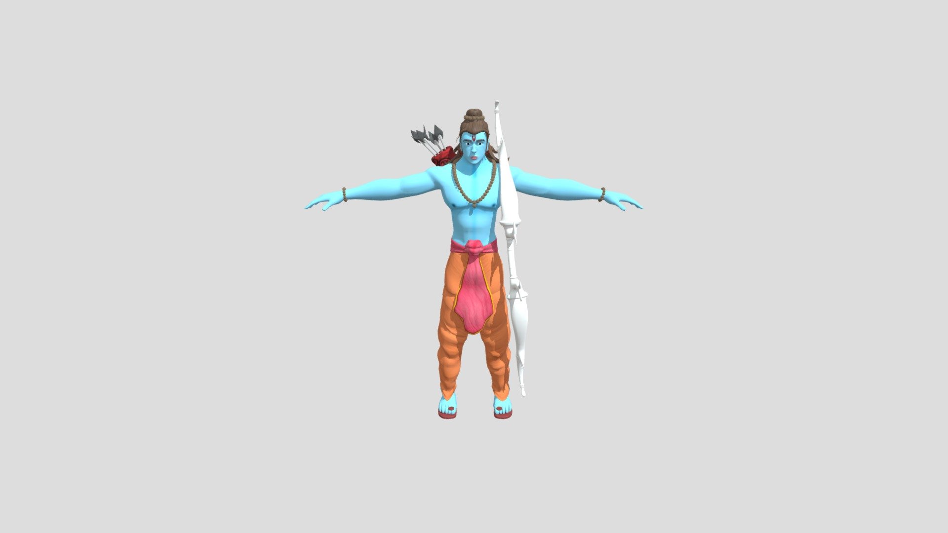 God Sri Ram - 3D model by rohitspy [2ac519b] - Sketchfab