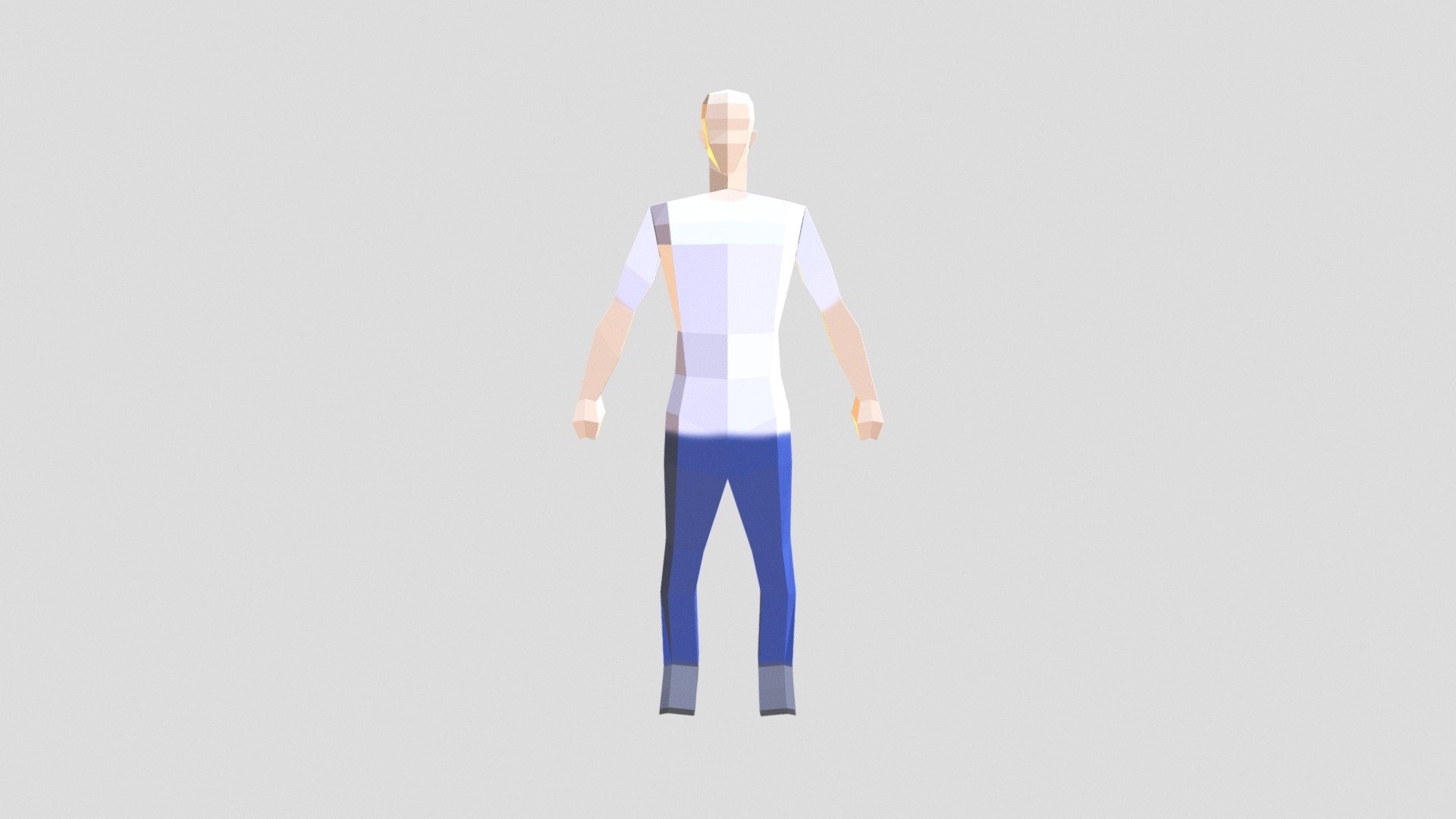Low-Poly Man - Download Free 3D model by Hardly [2ac7d96] - Sketchfab