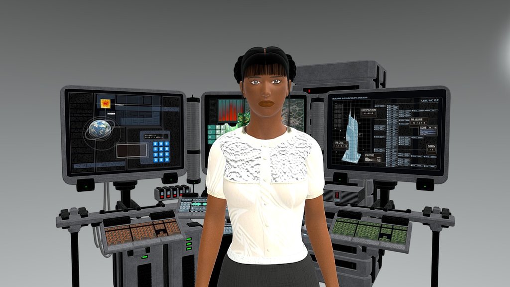 Female Presenter - 3D model by lioness7 [2aca130] - Sketchfab