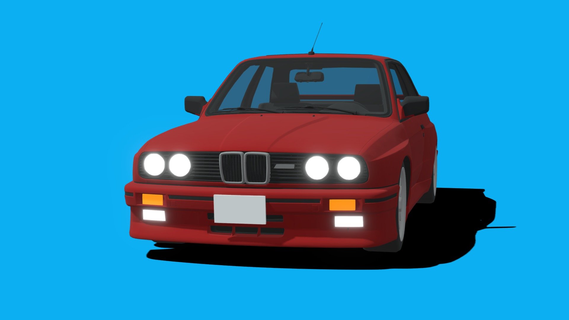TOON Retro : BMW M3 E30 - 3D model by LePoint_BAT (@LePointBAT ...