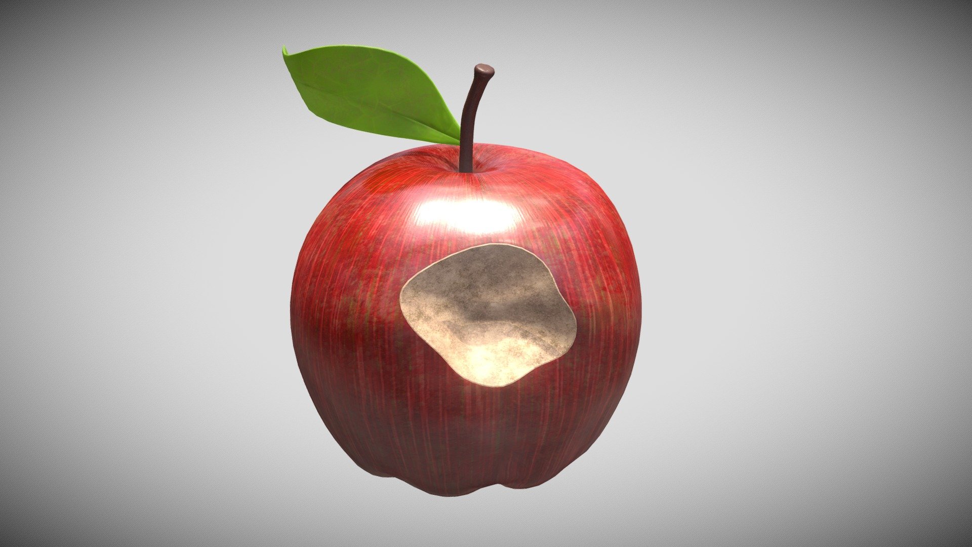 Apple - Download Free 3D model by Daneyal Aamer (@daneyalaamer ...