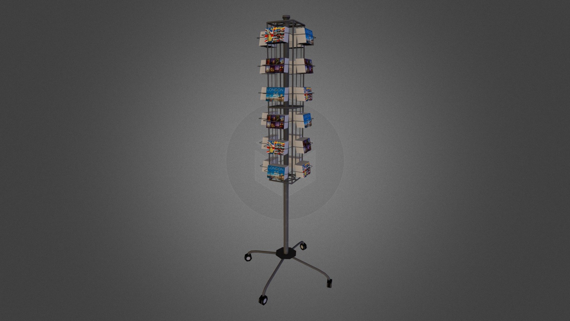 Prop_PostcardStand - 3D model by Robert de Vries (@robertdevries ...