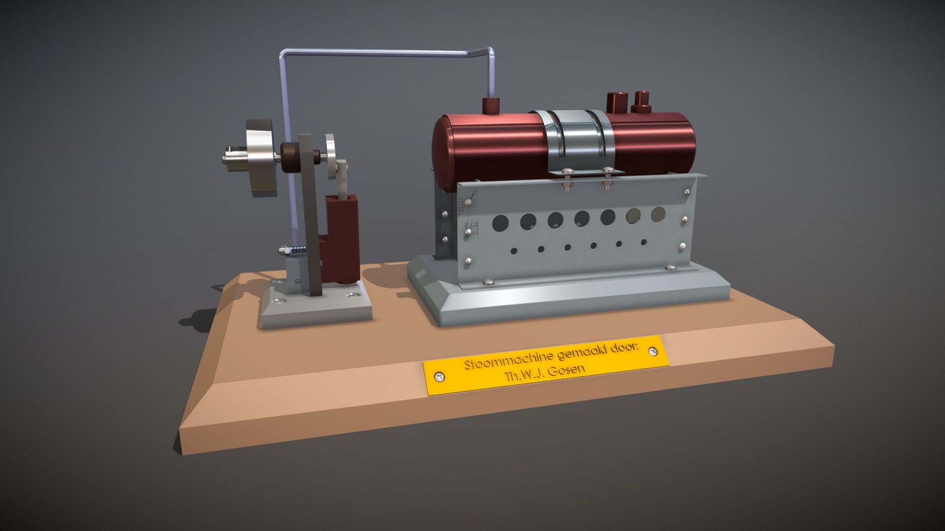 Steam engine - 3D model by Stichting Consortium Beroepsonderwijs ...