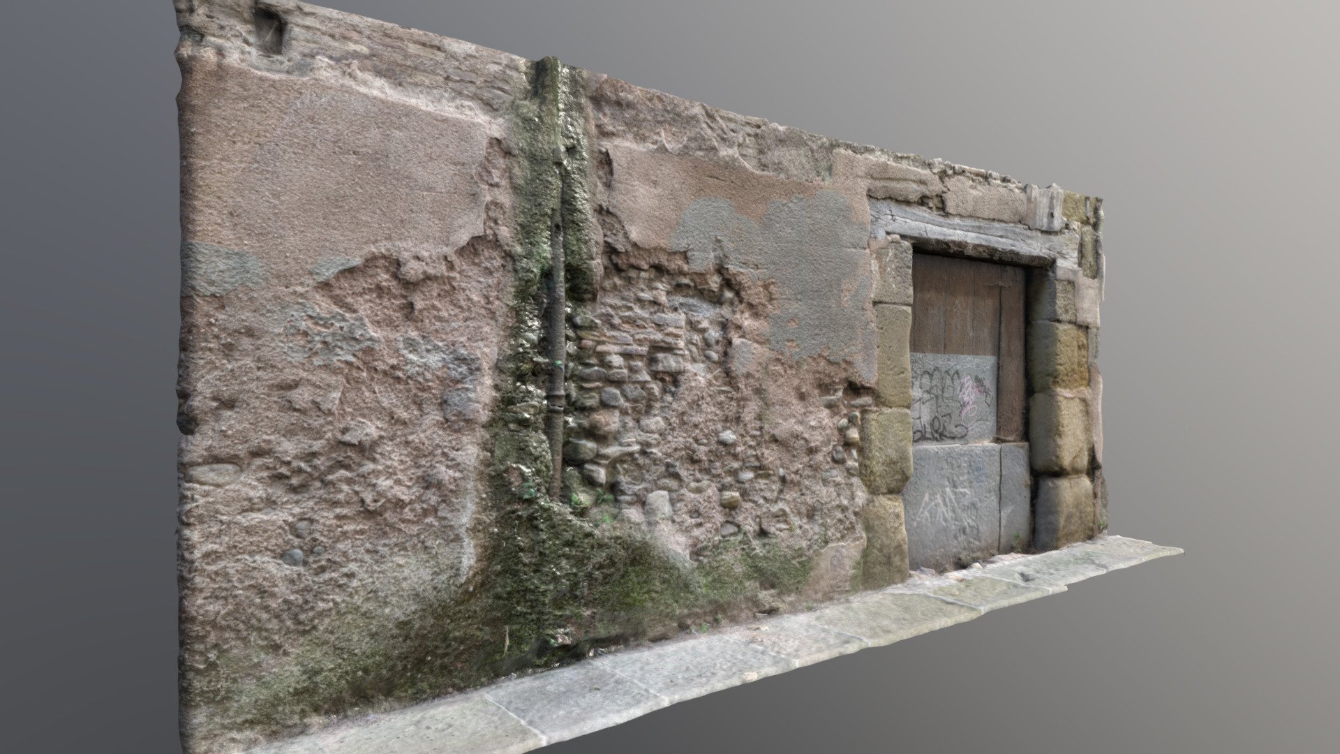Cracked Wall and Door - Download Free 3D model by slls666 [2ad1e91 ...