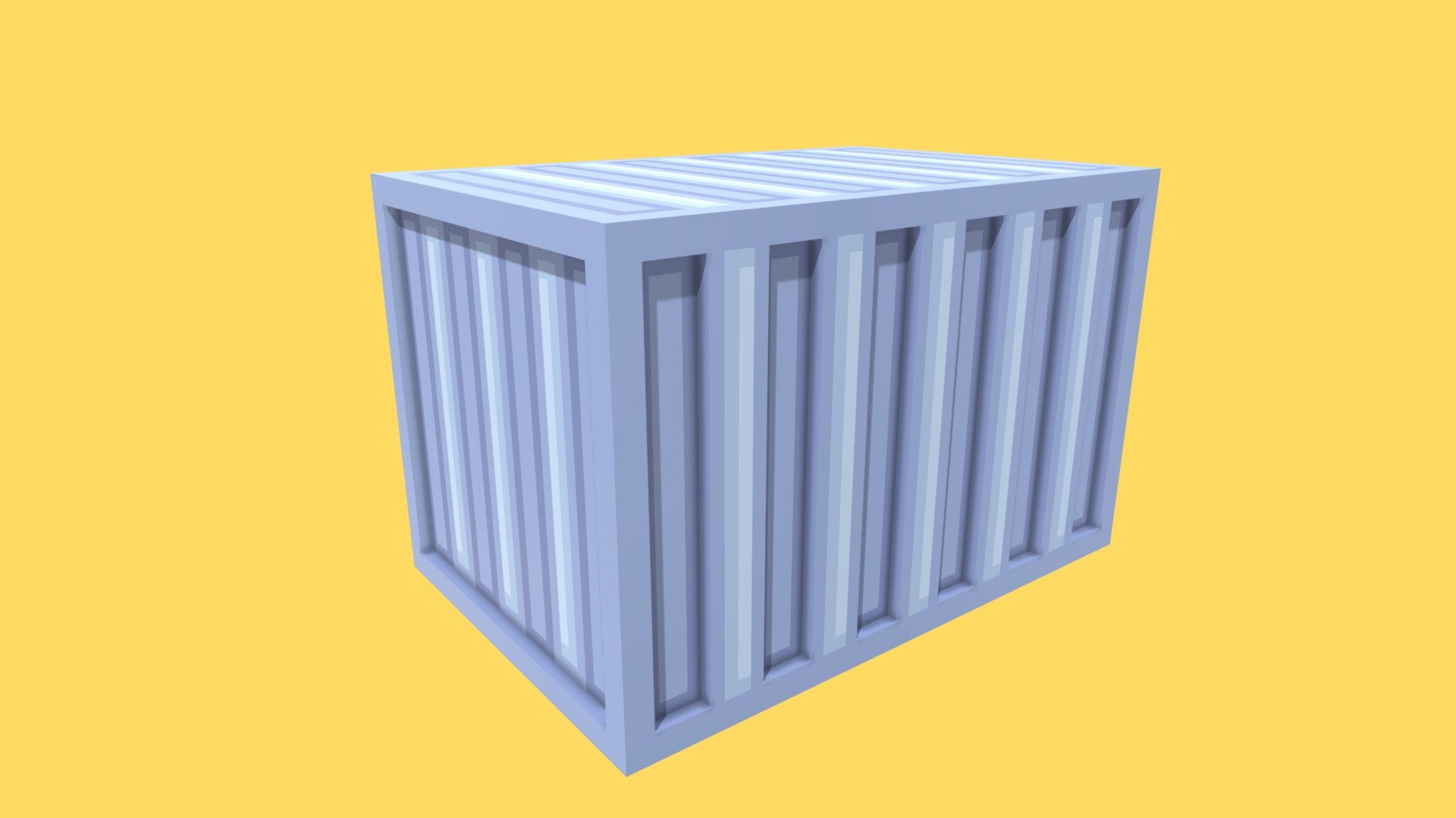 Low Poly Shipping Container - Minecraft - 3D model by Kleypex [2ad776c ...