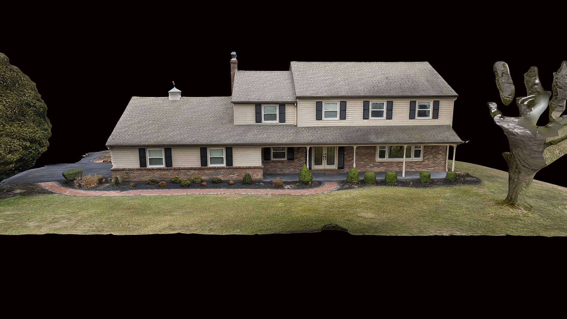 Aerial of House - 3D model by BeckyKaganSchott [2ad9285] - Sketchfab