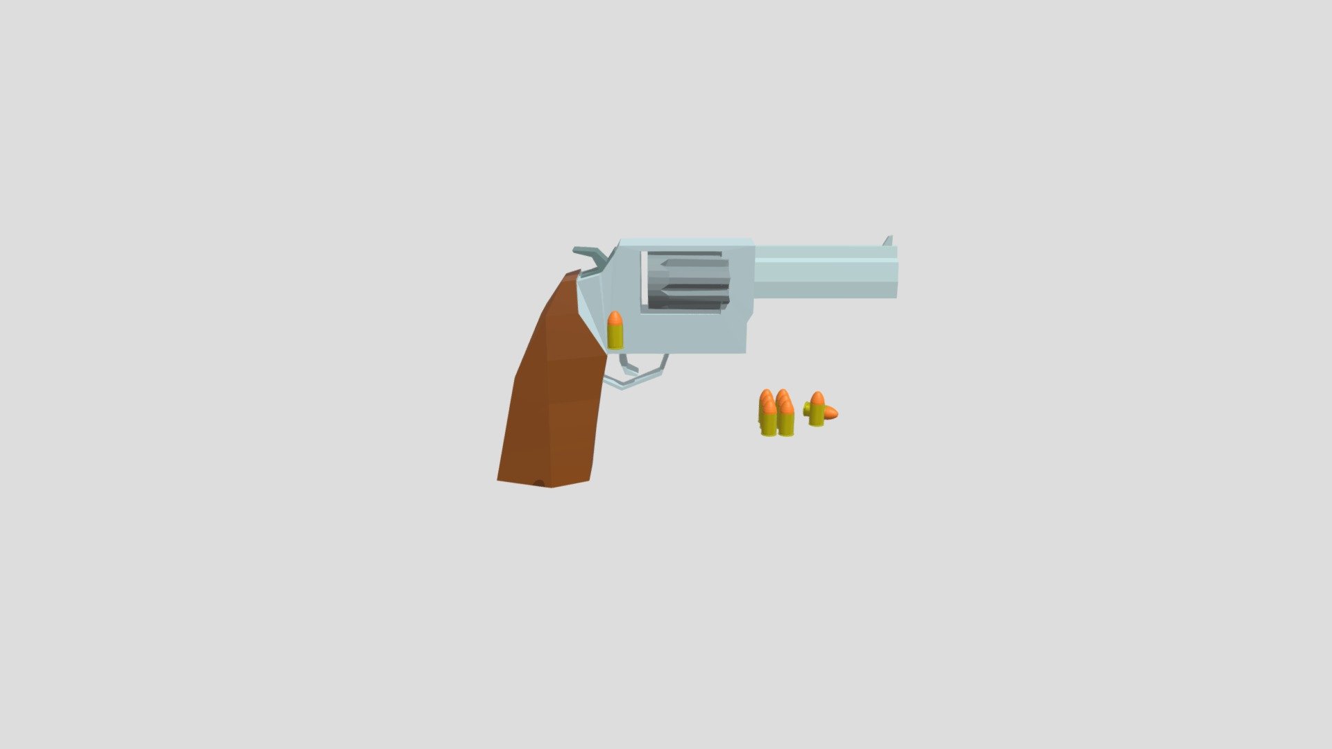 Revolver Low Poly - Download Free 3D model by Glashrke [2ad93c1 ...