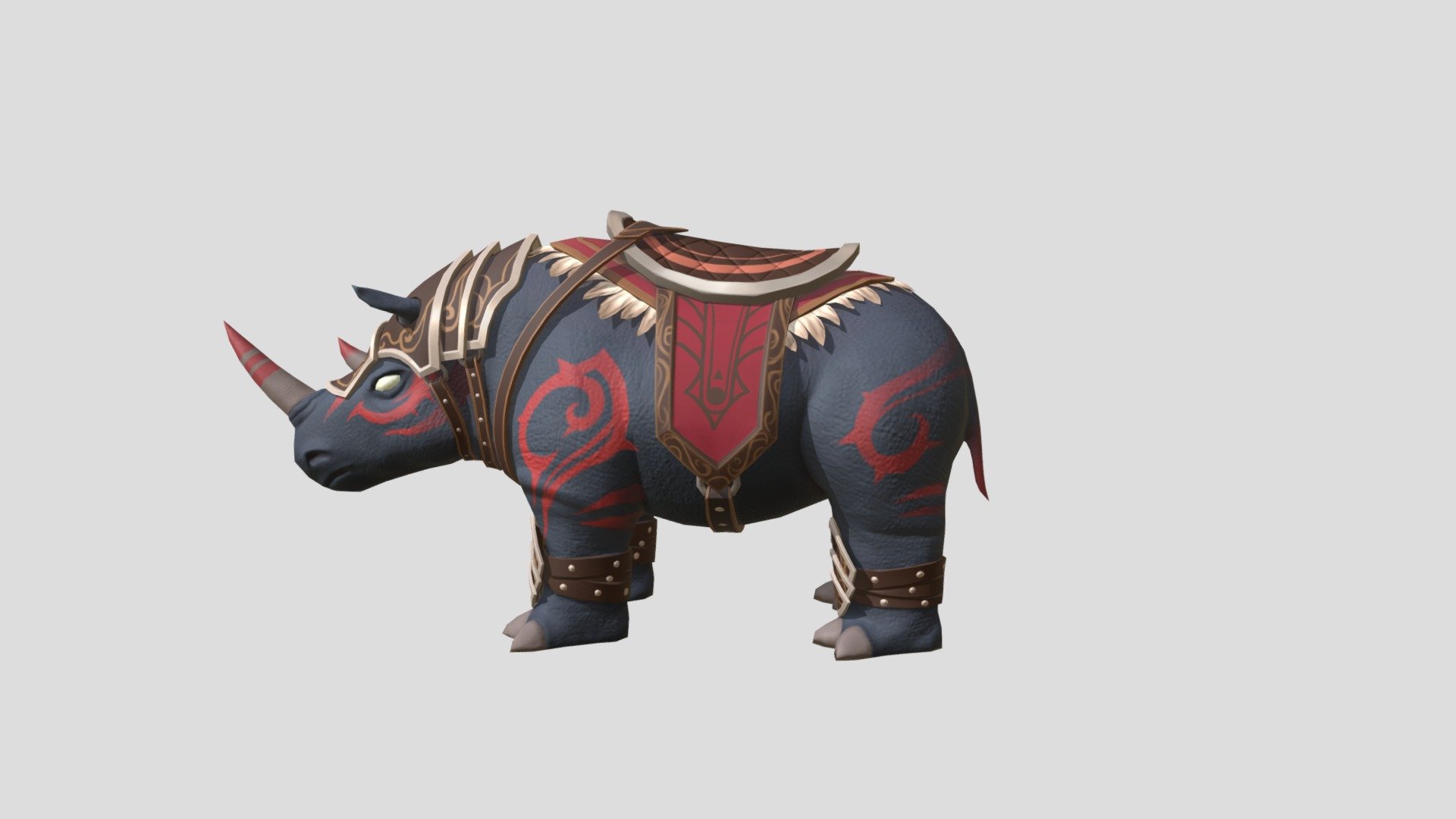 Rhino war - 3D model by Yui (@yuicee0212) [2ad976b] - Sketchfab