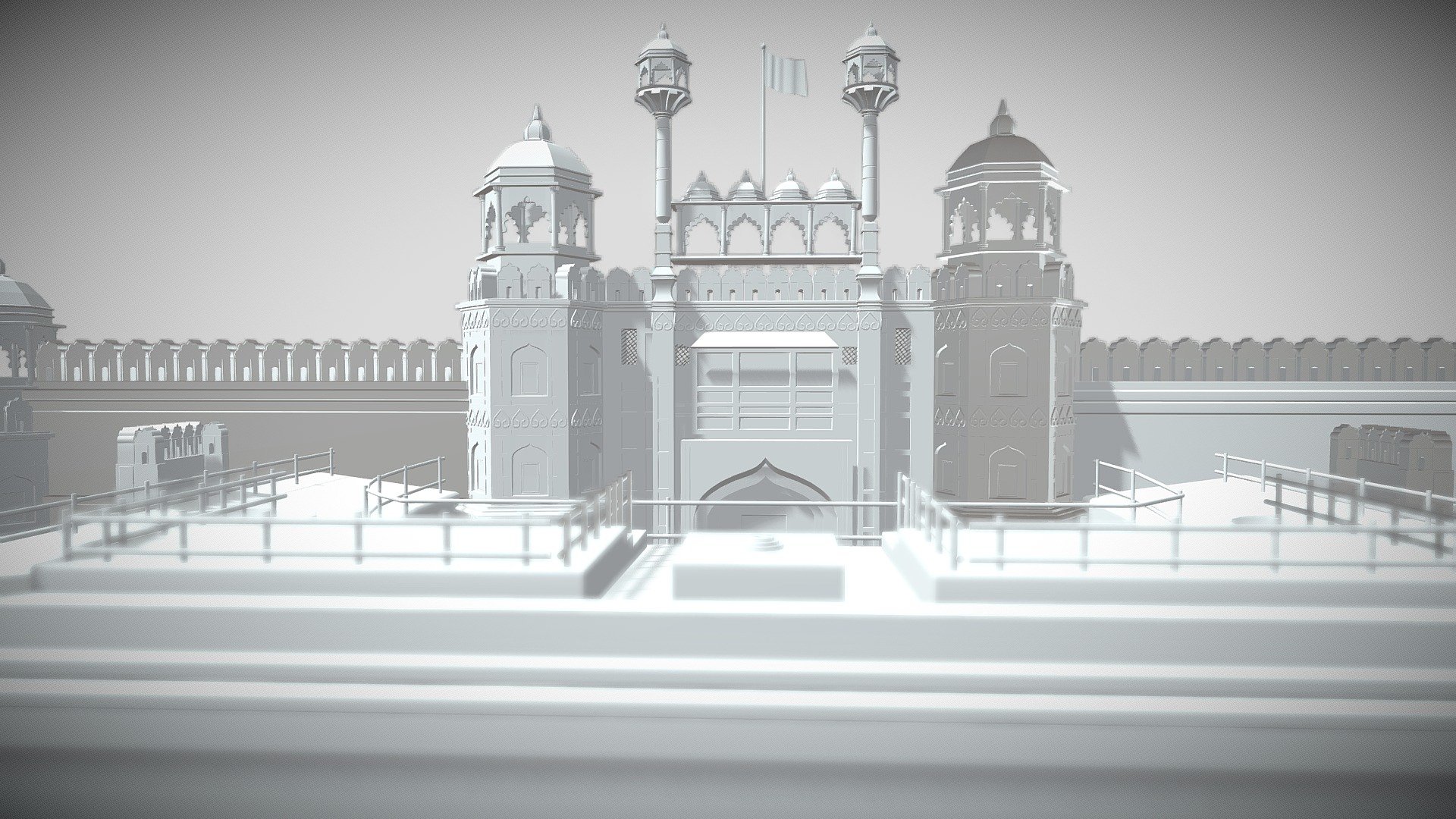 Red Fort Model - Download Free 3D model by vfx_review (@theankitempire ...