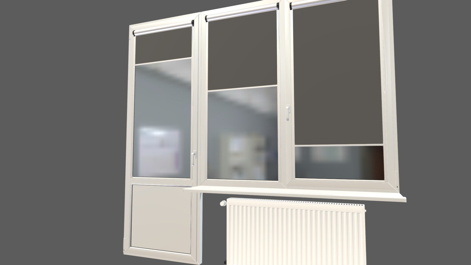 Windows with blinds - Download Free 3D model by Carlos.Maciel [2ada08d] - Sketchfab