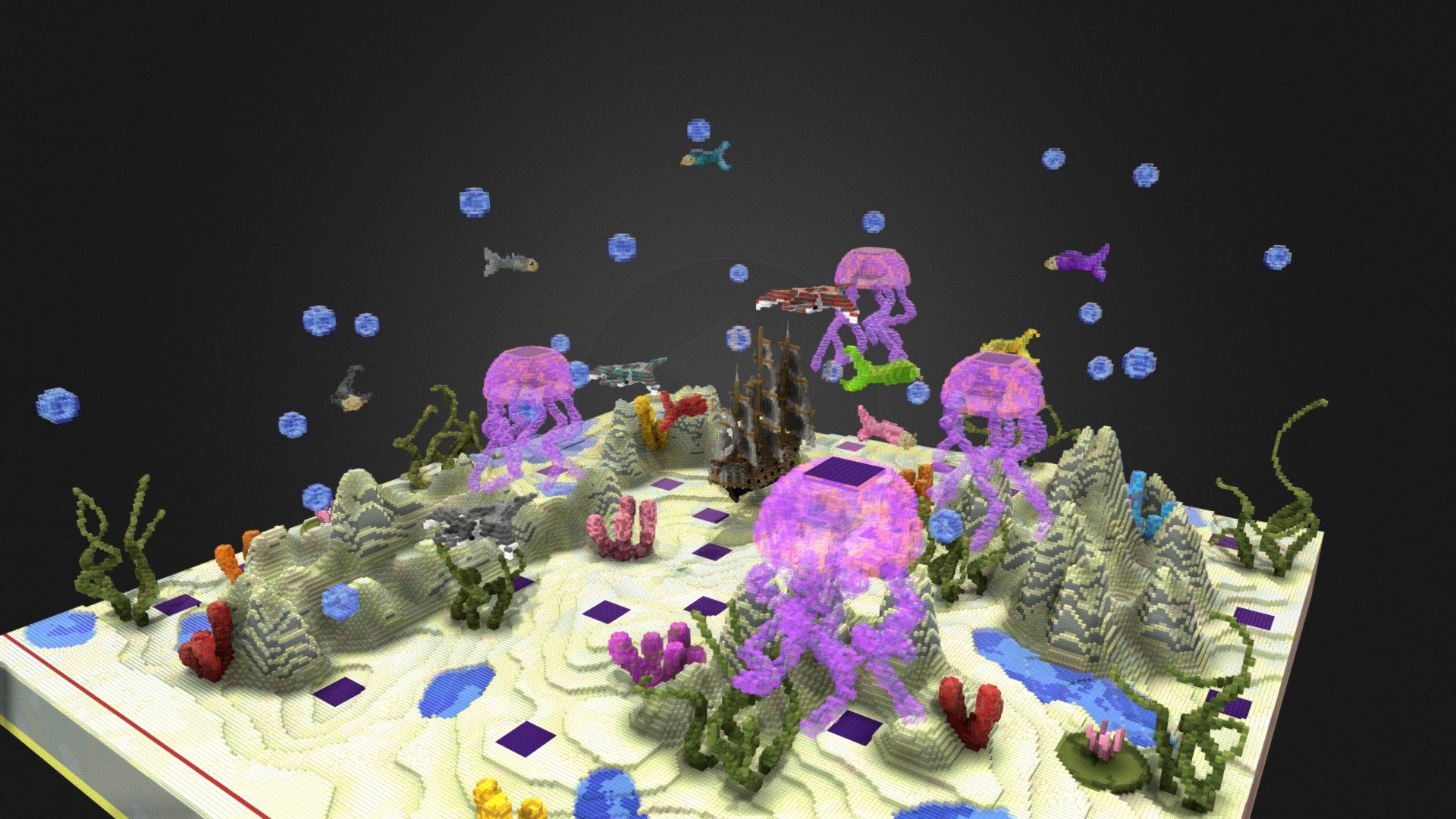 BoxPvP Arena Underwater - 3D model by IMBuilder [2adac50] - Sketchfab