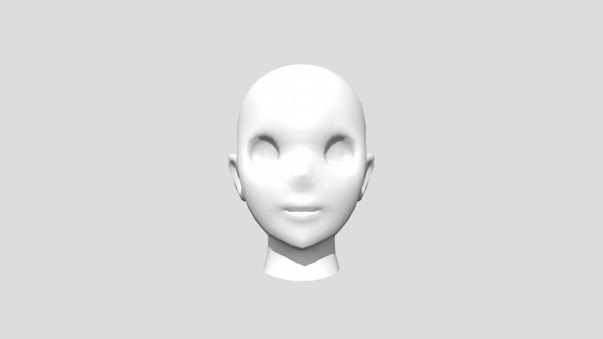 Anime Head Base Model - Download Free 3D model by LittleFriz [2adbc59 ...