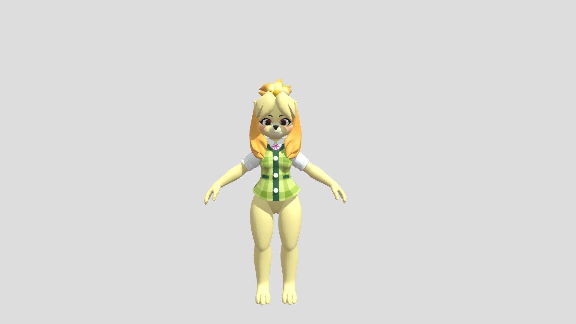 Isabelle Skirtless - Download Free 3D model by dwall8611 [2ae387d ...