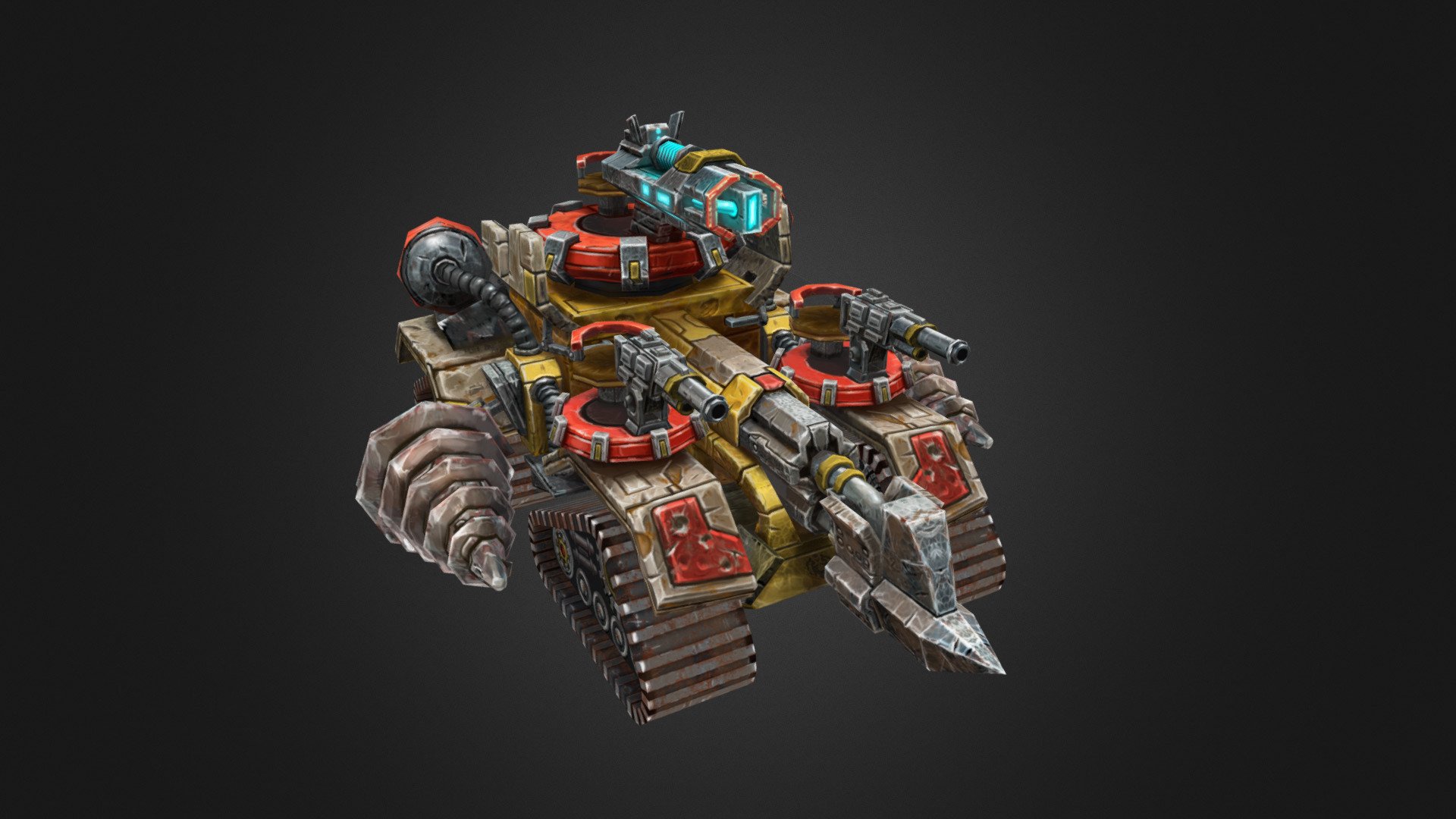 Water Lord Tank - 3D model by CC (@ccsf) [2ae45fe] - Sketchfab