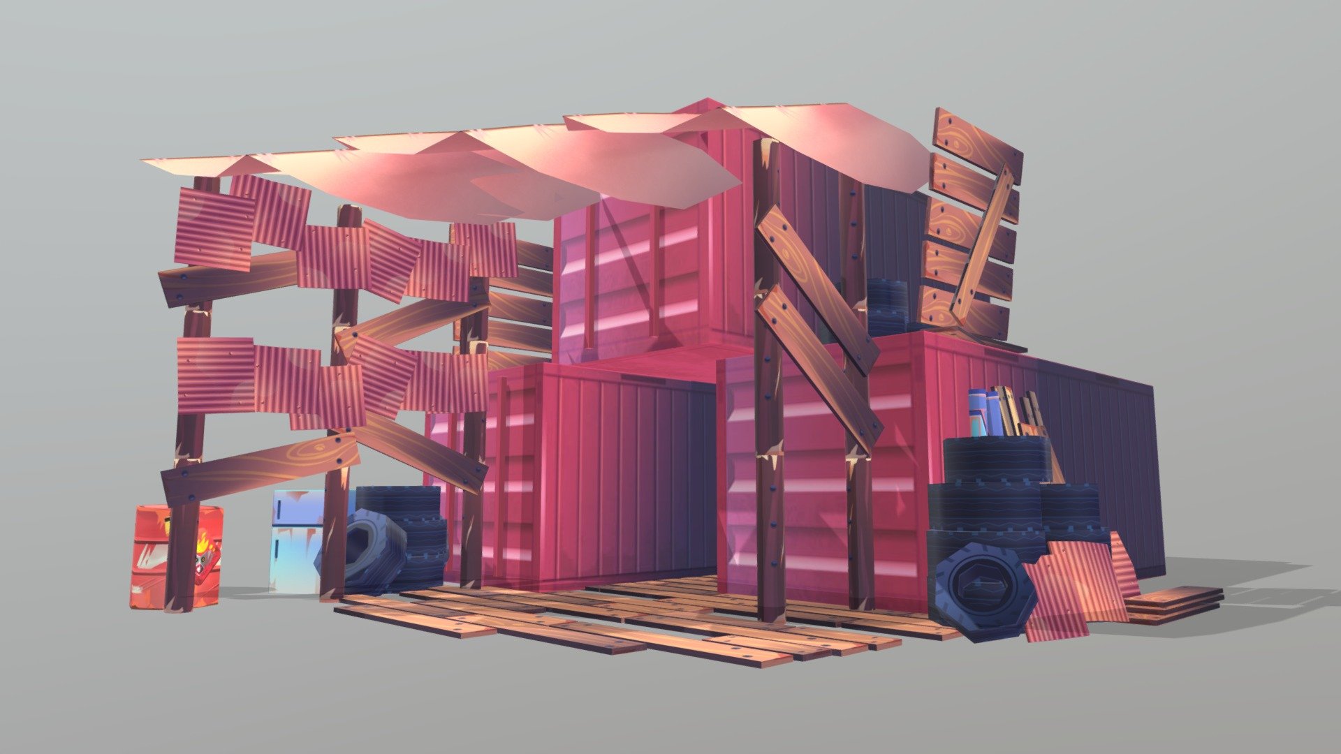 Camp-TLF - 3D model by Stonebot Studio (@thestonebot) [2ae6c7c] - Sketchfab