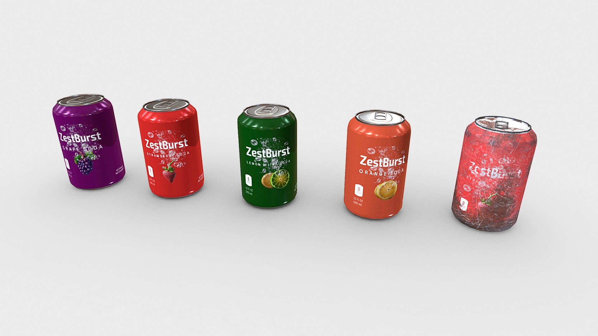 Soda can collection - Buy Royalty Free 3D model by Sousinho [2ae7d66 ...