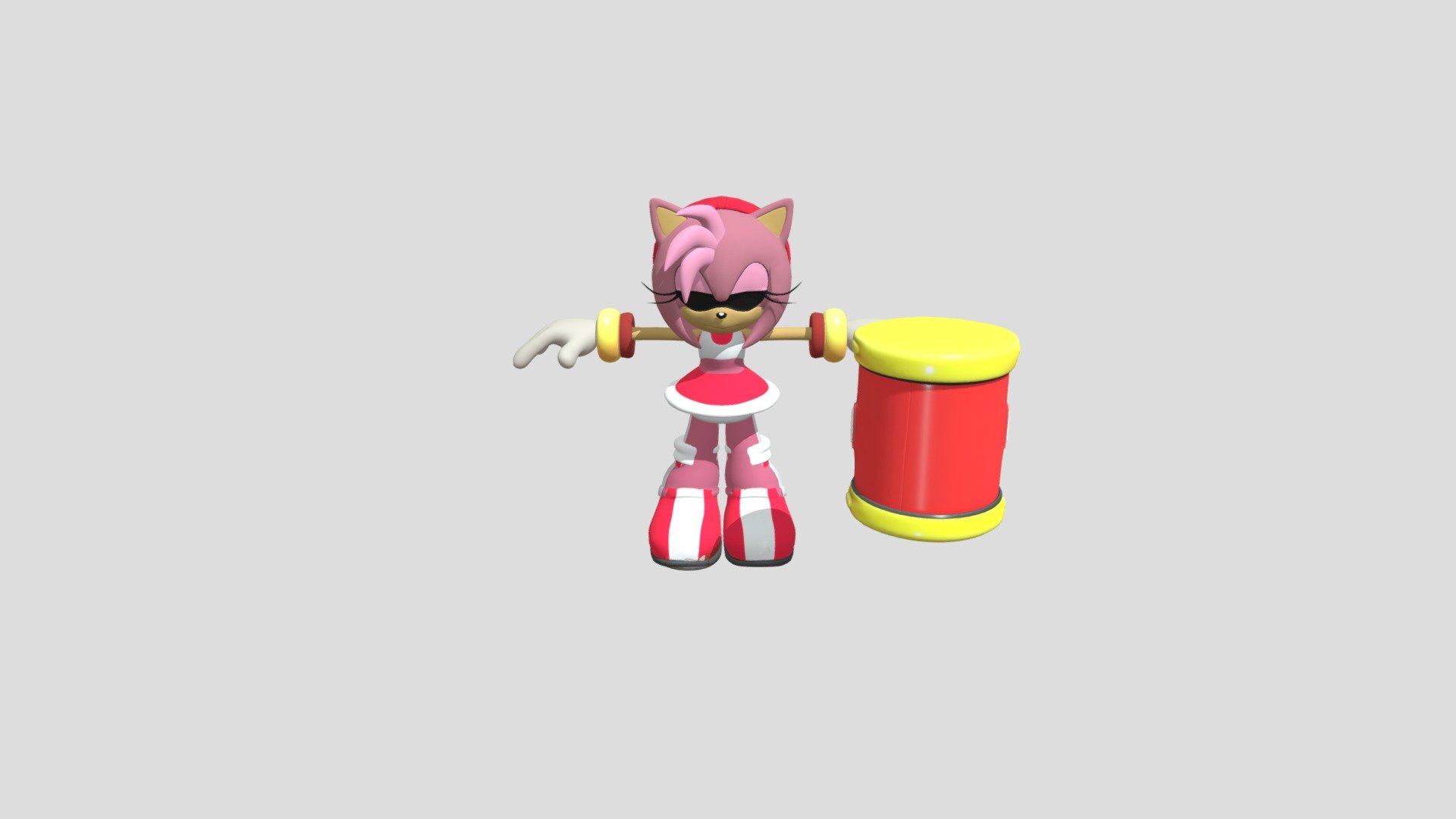 Amy Rose V3 - Download Free 3D model by fazbeartube27 [2ae86e2] - Sketchfab
