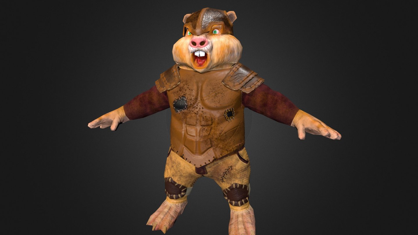 hamster military - 3D model by woogi [2ae8890] - Sketchfab