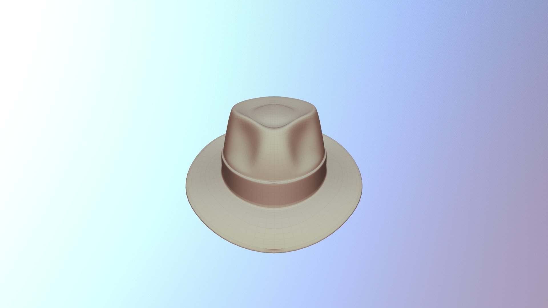Un-textured Fedora - 3D model by Xurgh [2ae8d57] - Sketchfab