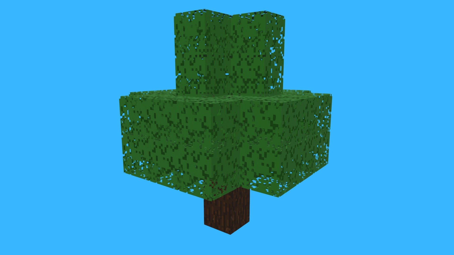 Minecraft Tree - 3D model by Caleb (@Cleb_3D) [2ae99c3] - Sketchfab