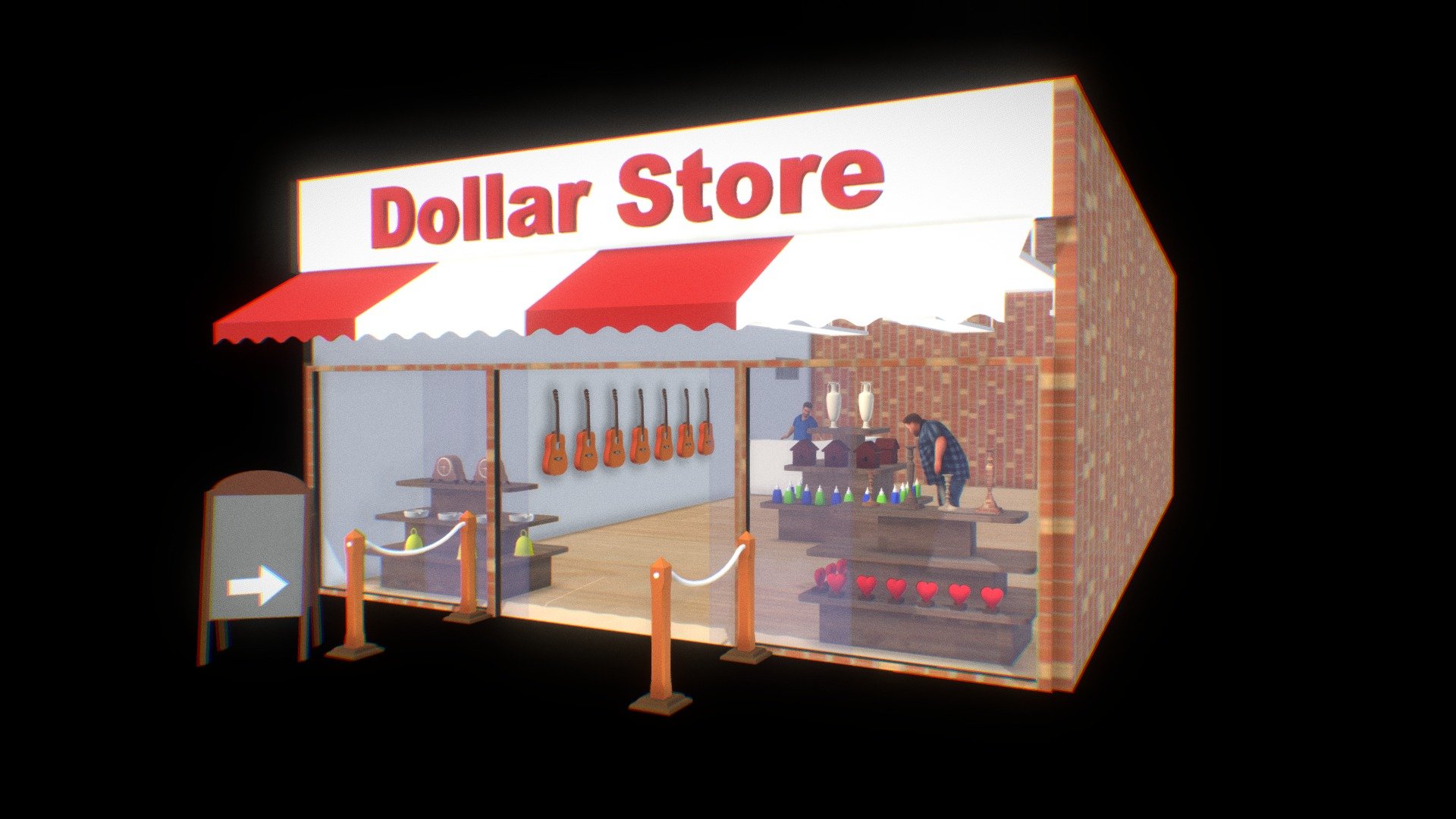 Animated background store - Download Free 3D model by Jungle Jim ...