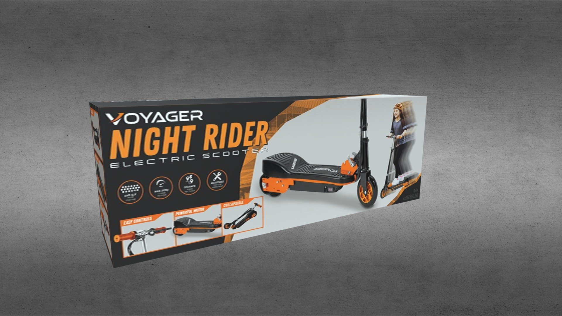 Night Rider Electric Scooter - Download Free 3D model by ...