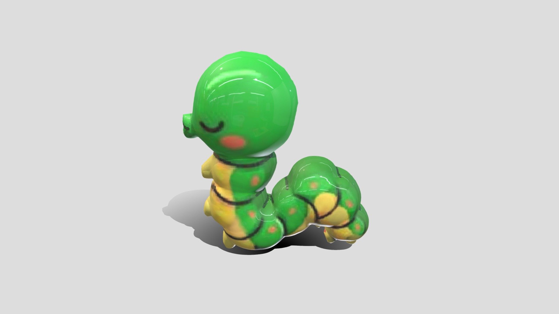 Caterpillar 3D - 3D model by nazzilahasya [2aebe09] - Sketchfab